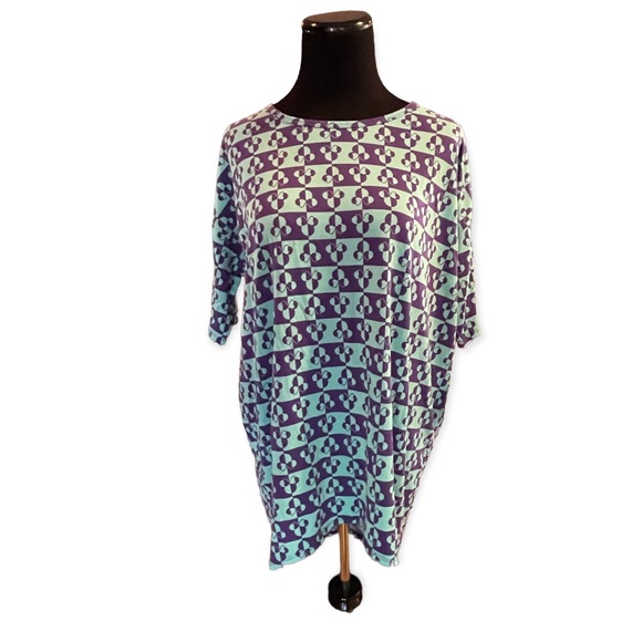 LuLaRoe | Tops | Xs Lularoe Disney Irma Tunic New Fun Checkered Minnie ...